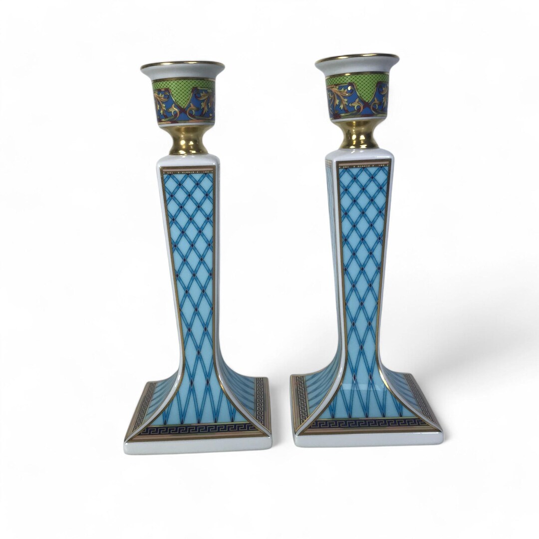 Pair of Rosenthal for Versace russian Dream Candlestick Holders - Etsy