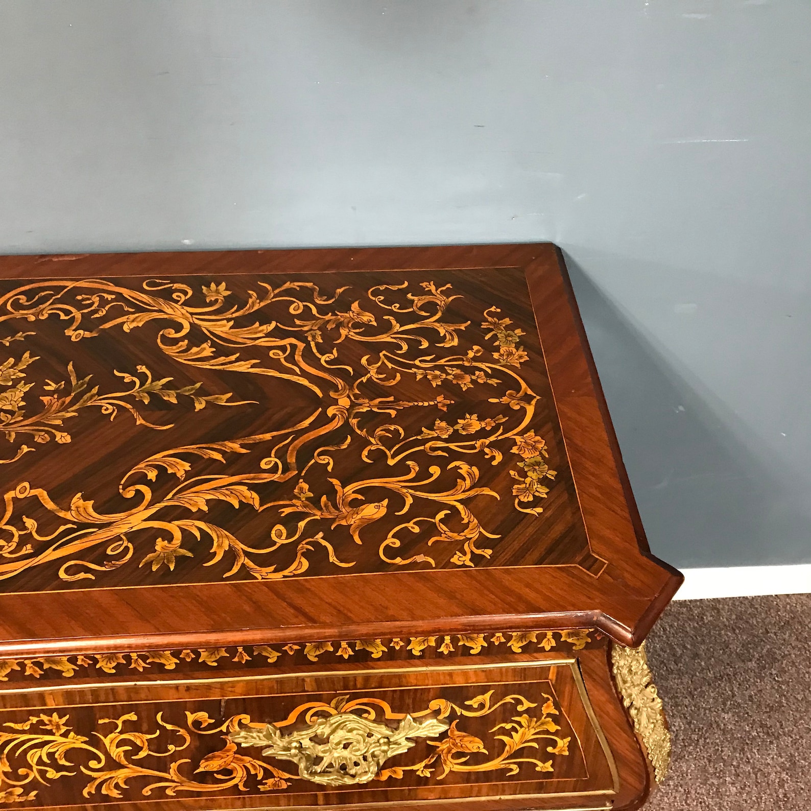 Impressive Marquetry 2 Drawer Over 2 Drawer Bombay Chest - Etsy