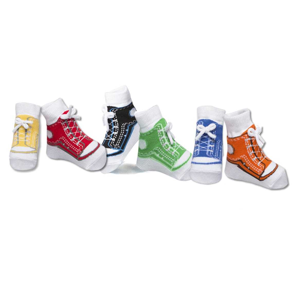 Baby Boy Socks With Sneaker Shoe Design- 0-12 Months - Anti-slip Soles ...