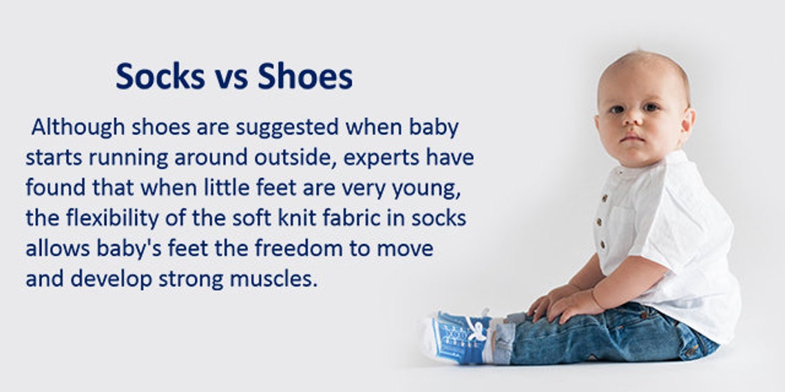 Baby Boy Socks With Sneaker Shoe Design- 0-12 Months - Anti-slip Soles ...