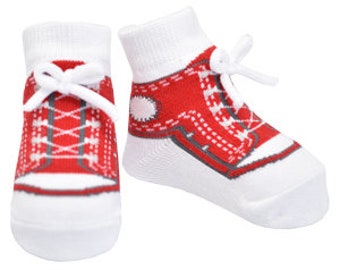 Baby Girl Socks That Look Like Shoes 0-12 Months anti - Etsy