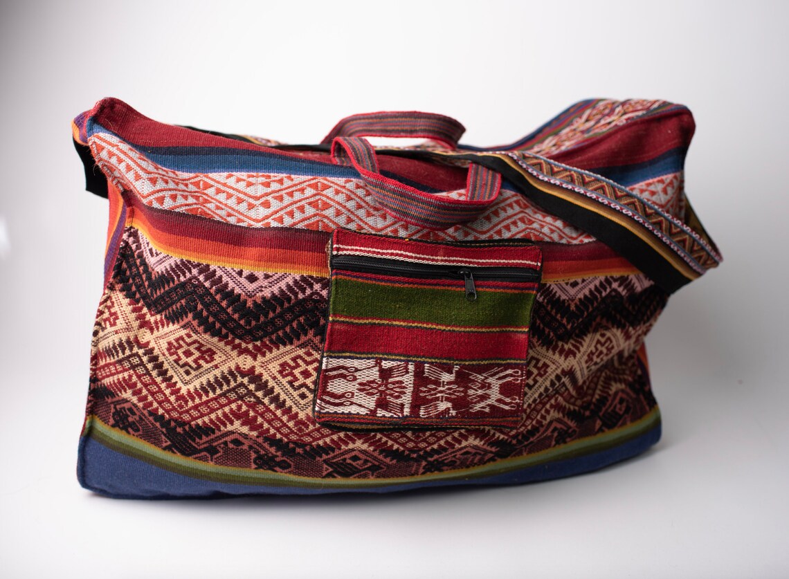 Peruvian Woven Weekender Bag - Etsy