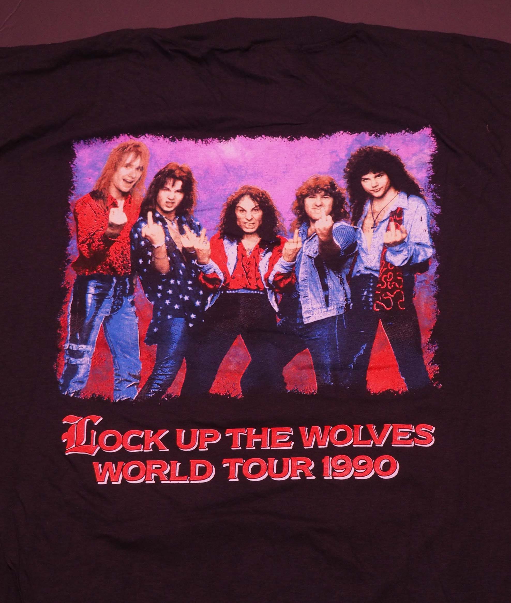 Rare Dio Lock up the Wolves World Tour 1990 Vintage T Shirt Mint Never ...