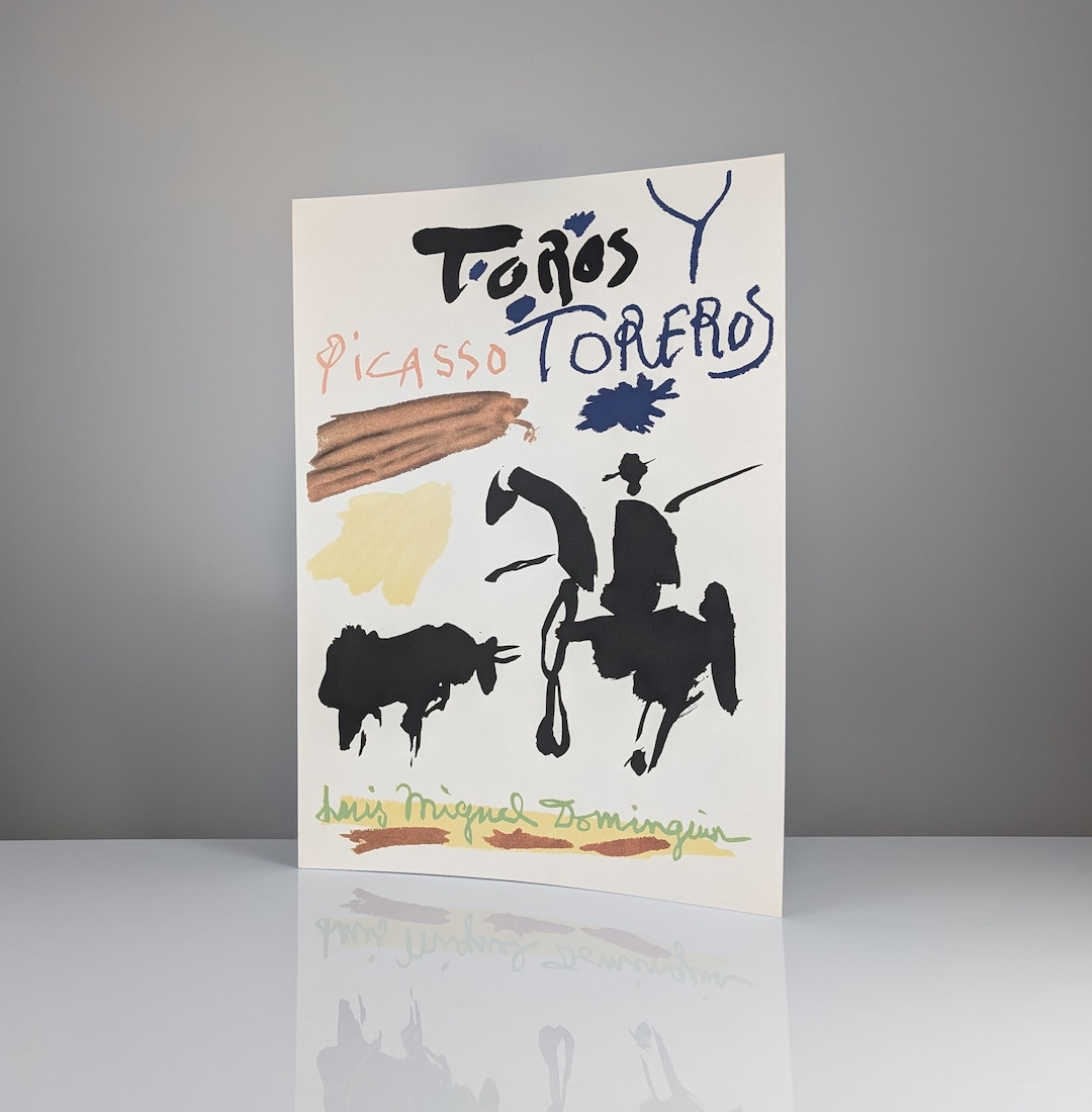 Pablo Picasso “toros Y Toreros” 1961 Offset Print on Arches Vellum ...
