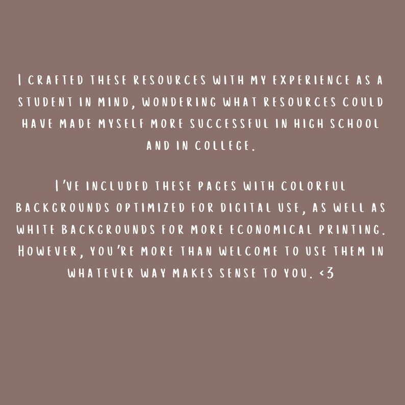 High School / College Student Success Organizational Tools + Resources ...