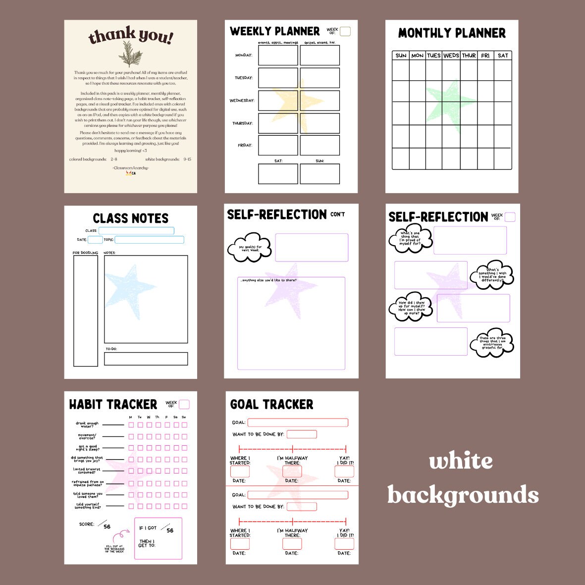 High School / College Student Success Organizational Tools + Resources ...