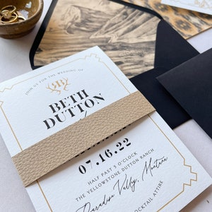 The Frontier Suite: Western Mountain Wedding Invitations, Yellowstone ...