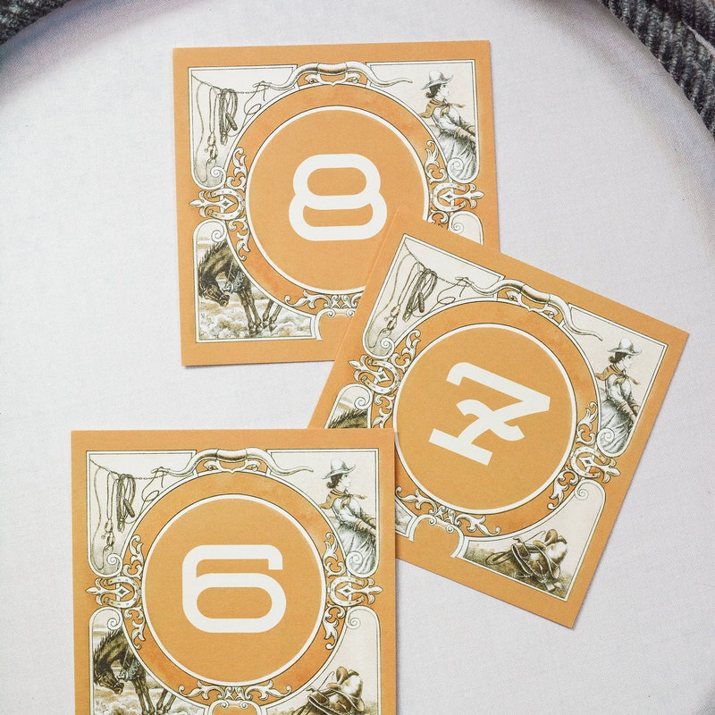 Western Table Number - Etsy