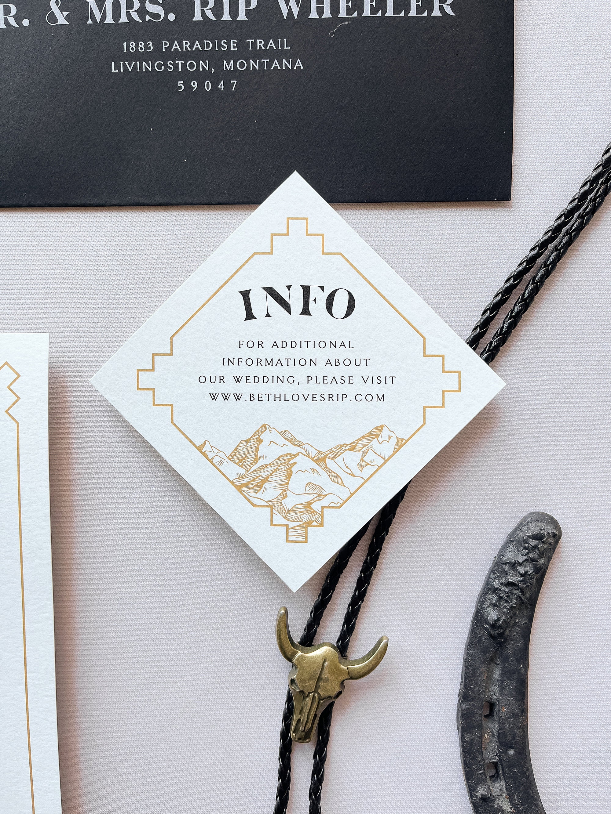 The Frontier Suite: Western Mountain Wedding Invitations, Yellowstone ...