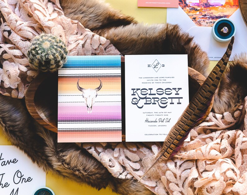 The Canyon Suite: Western Wedding Invitations, Southwestern Ranch ...