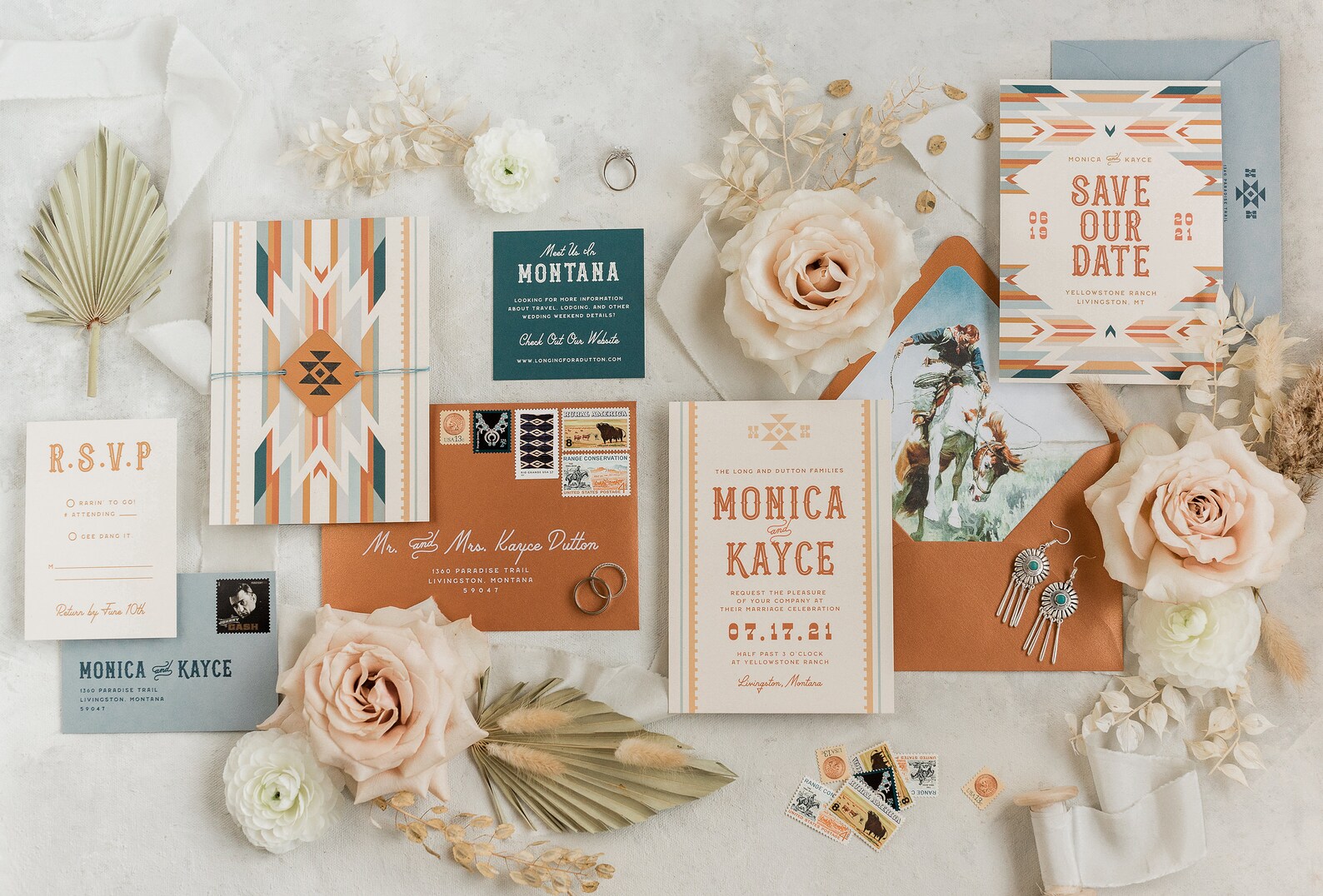 The Yellowstone Suite: Western Wedding Invitations Cowboy - Etsy