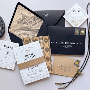 The Frontier Suite: Western Mountain Wedding Invitations, Yellowstone ...