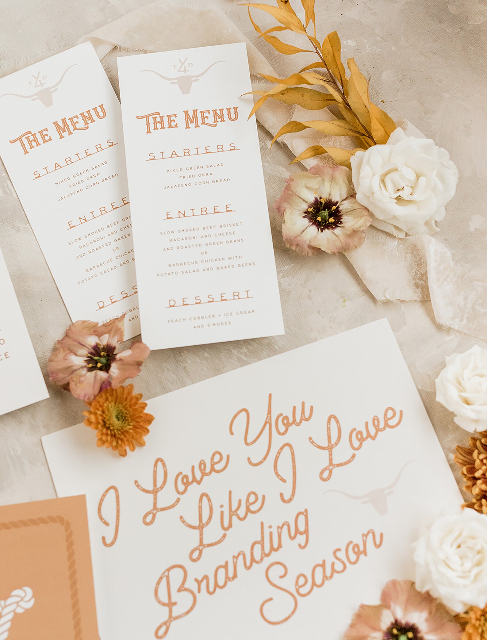 The Wrangler Menus - Etsy