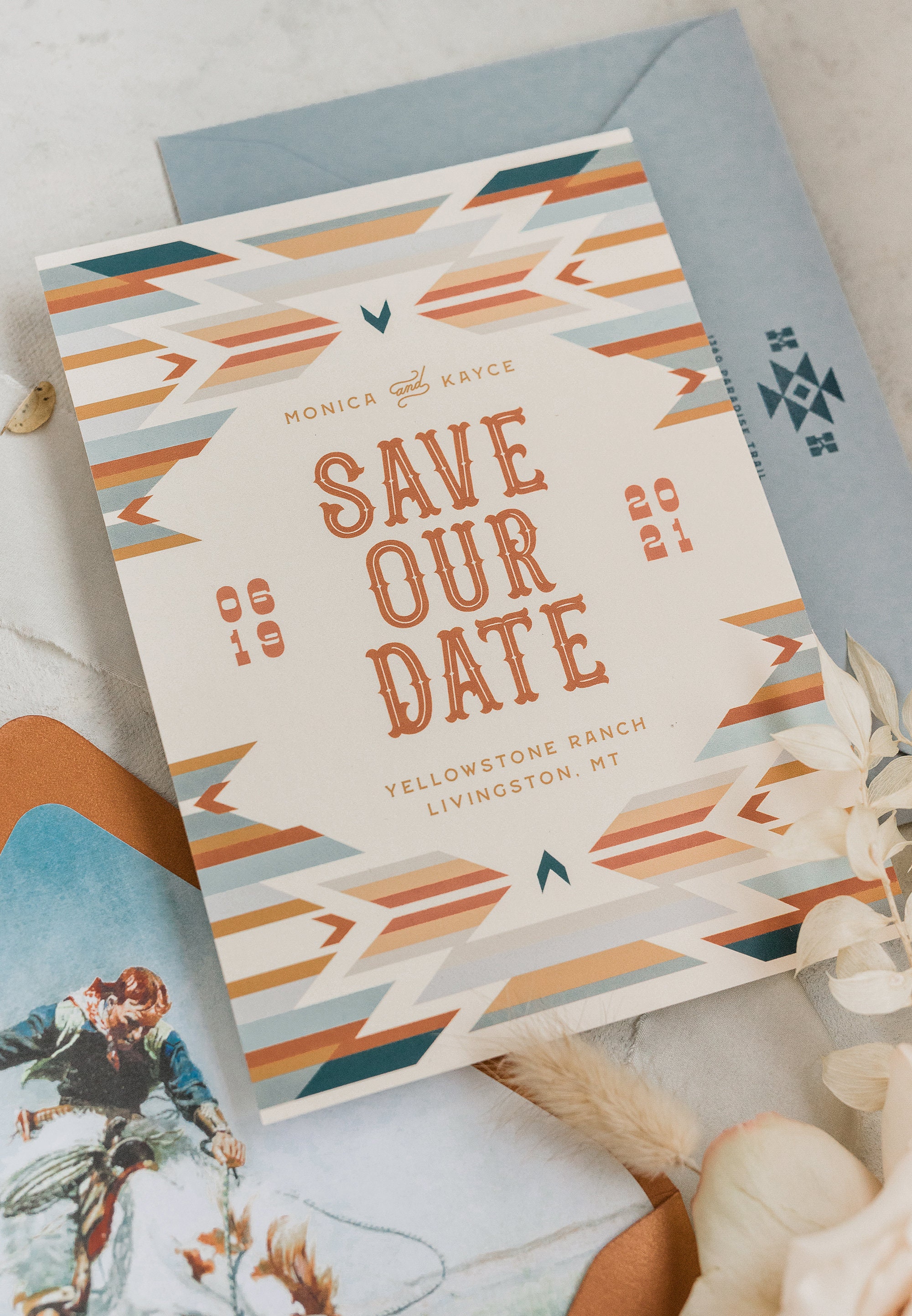 The Yellowstone Save the Date: Western Wedding Save the Dates - Etsy
