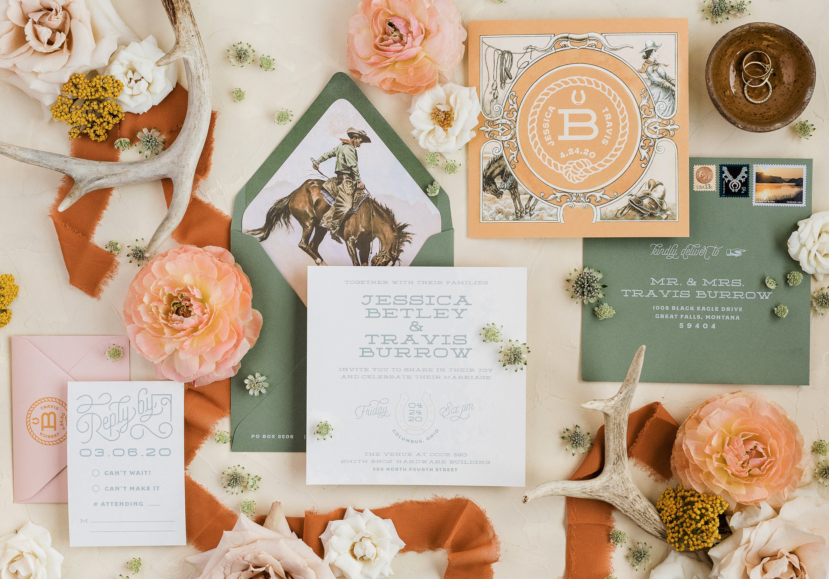 Homemade Western Wedding Invitations