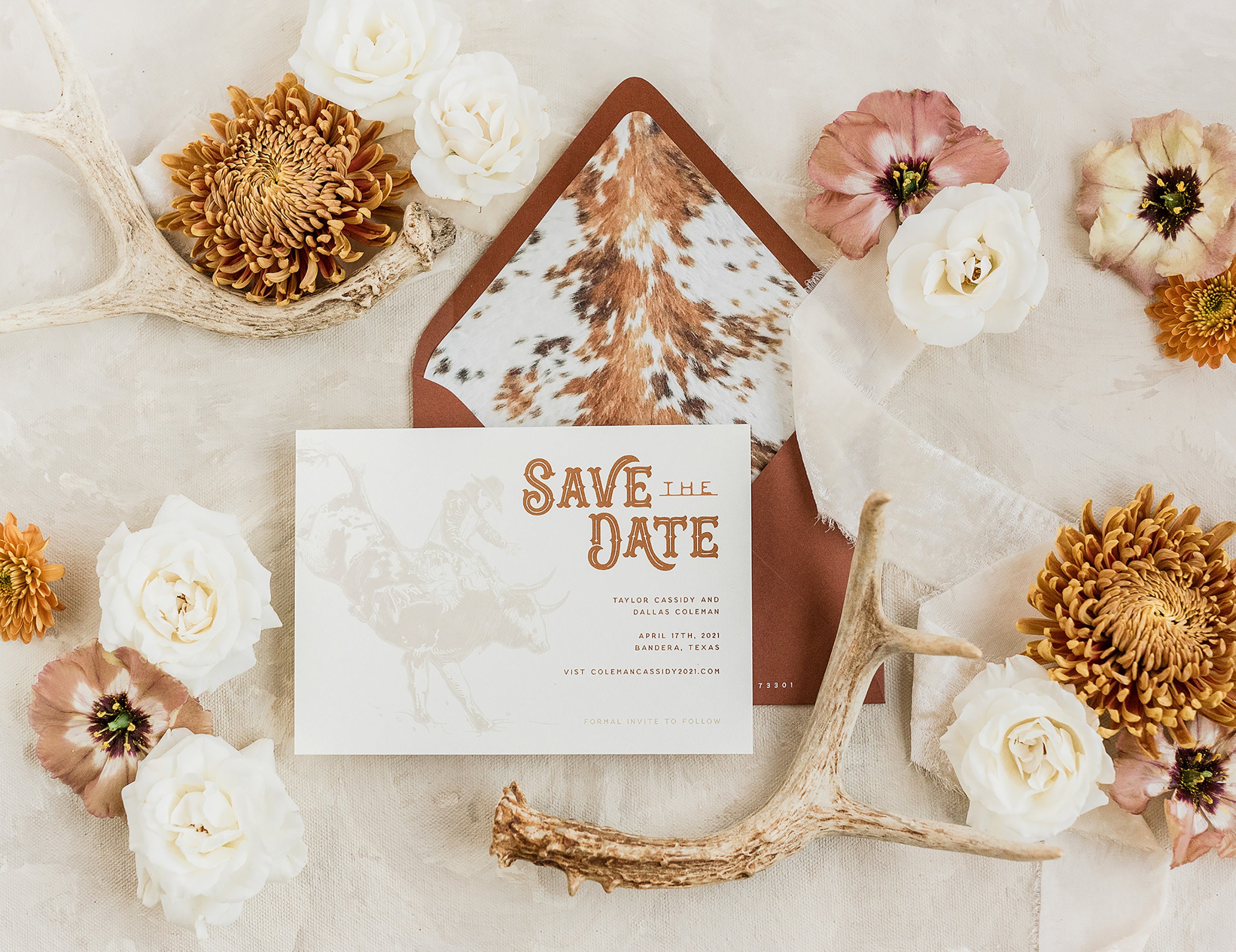 Cowboy Wedding Custom Invitations