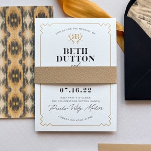 The Frontier Suite: Western Mountain Wedding Invitations, Yellowstone ...