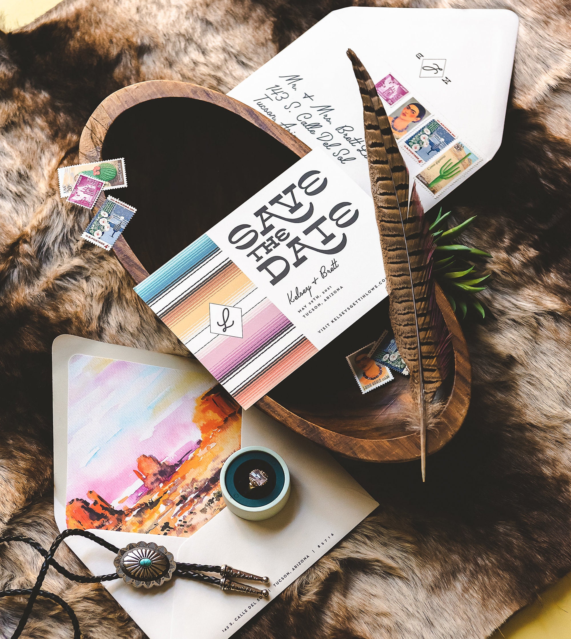 The Canyon Save the Date: Western Wedding Save the Dates, Southwestern ...