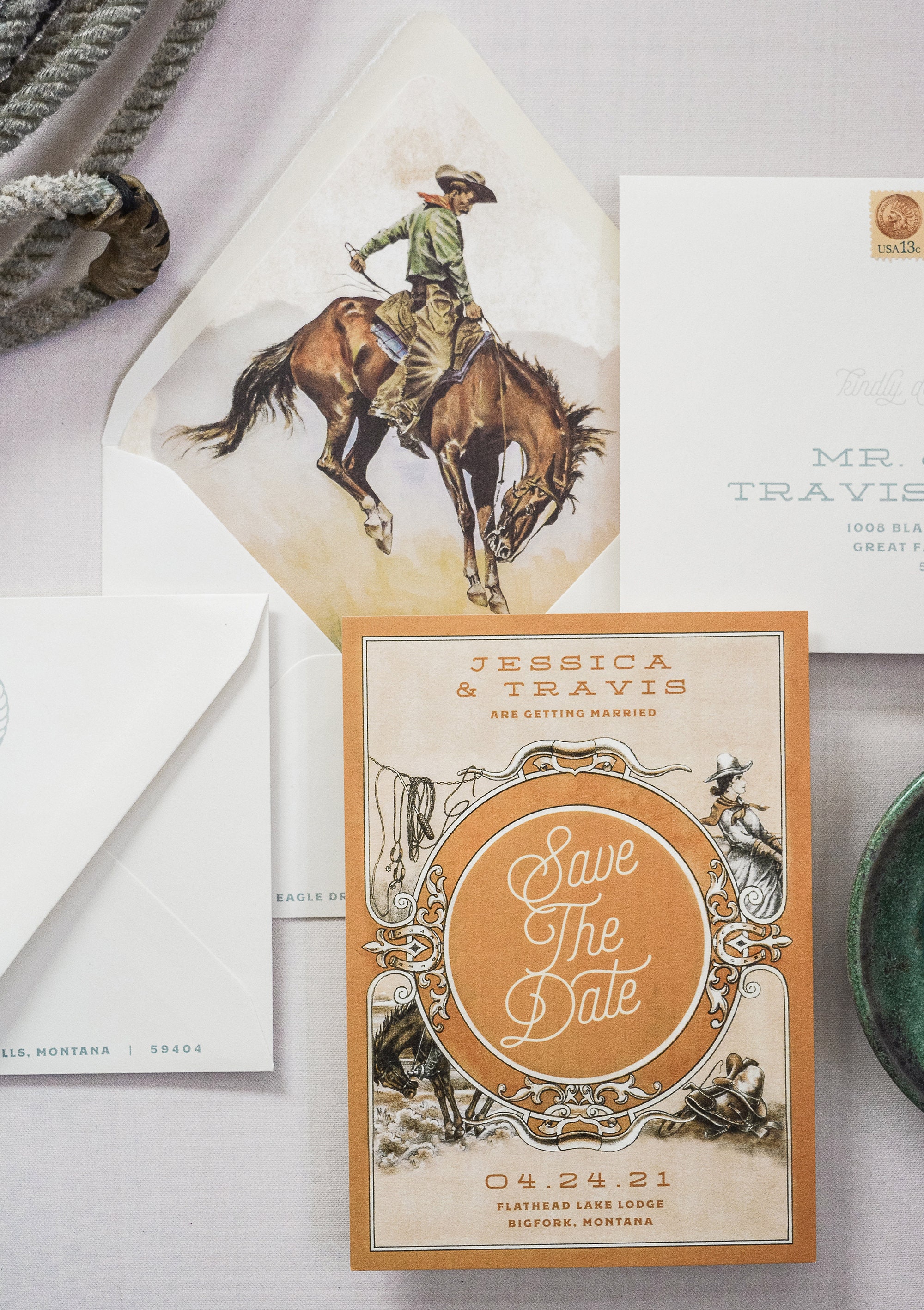 The Rodeo Save the Date: Western Wedding Save the Dates, Cowboy Wedding ...