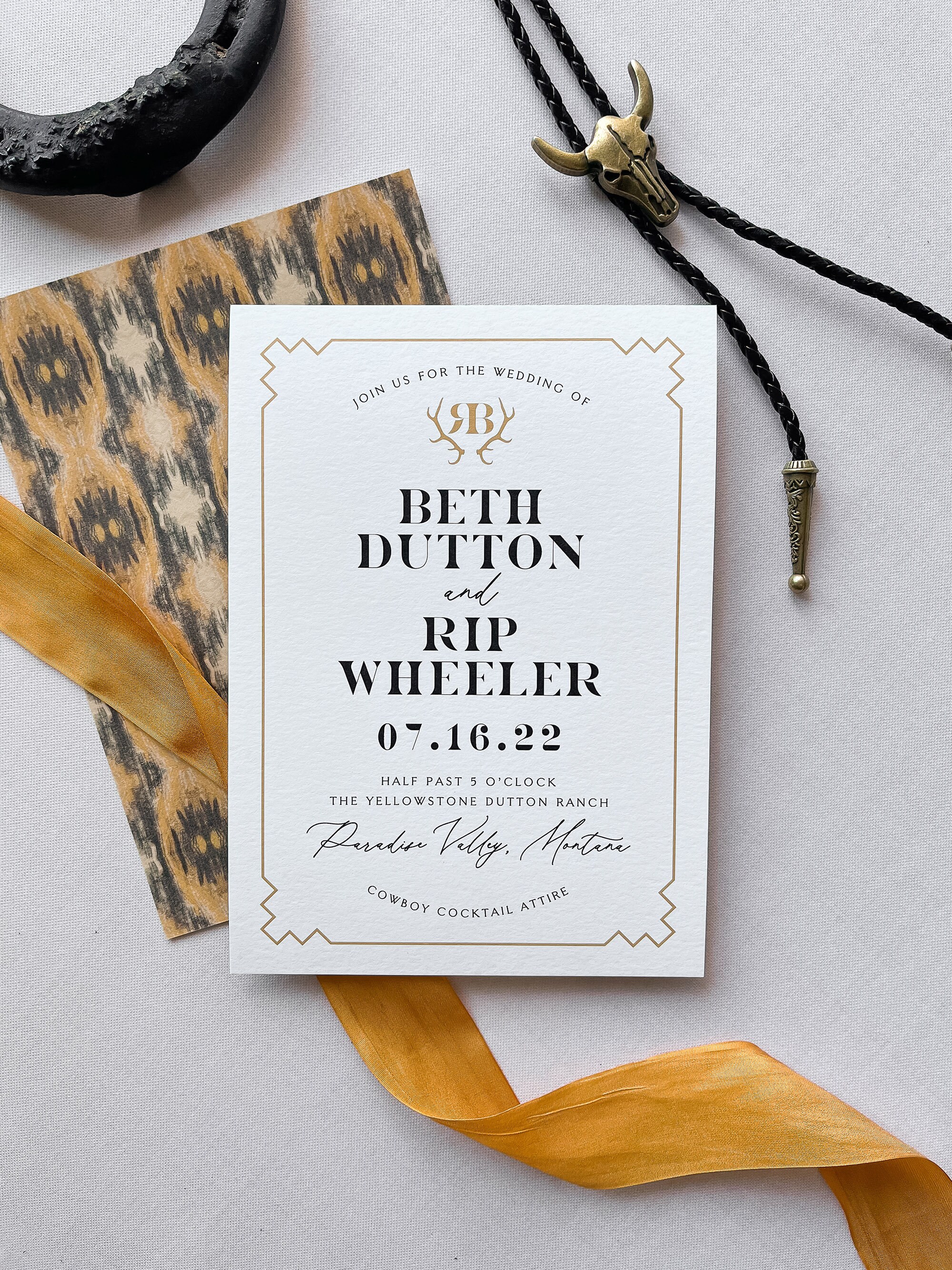 The Frontier Suite: Western Mountain Wedding Invitations, Yellowstone ...