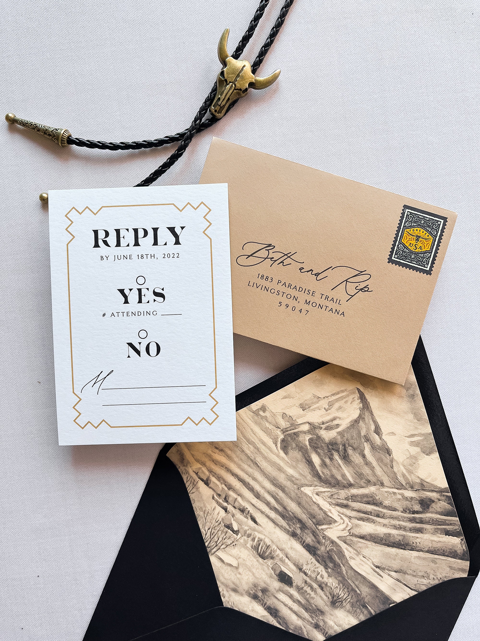 The Yellowstone Invitation Suite — Summit & Sage