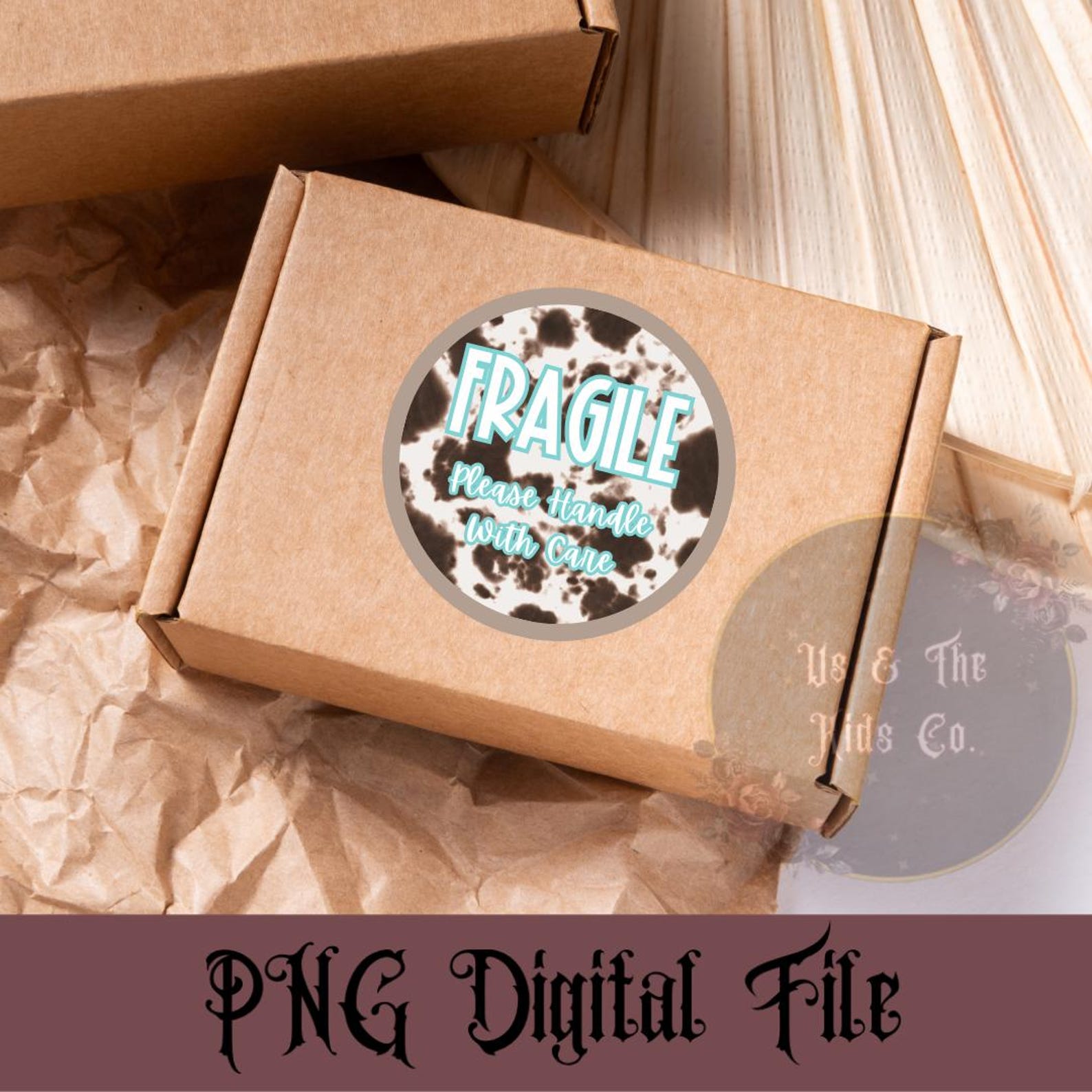 Fragile Stickers PNG - Etsy