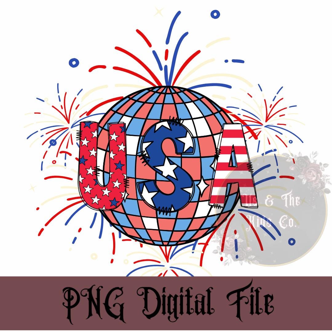 USA 4th of July PNG - Etsy