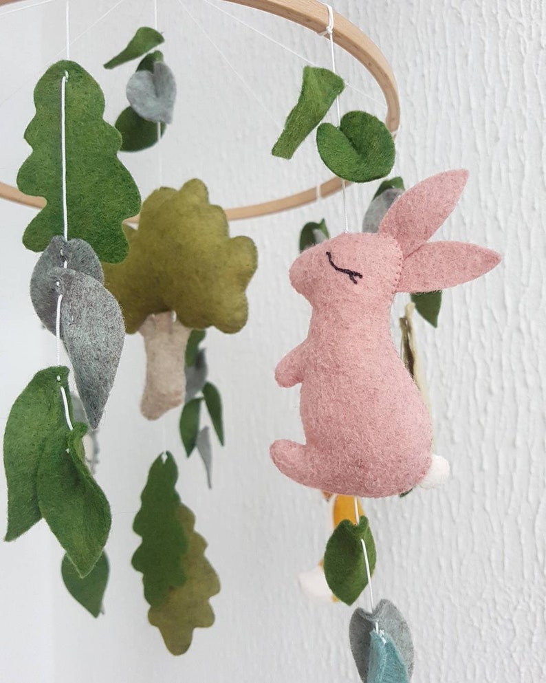 Woodland Mobile Forest Mobile Woodland Nursery Baby | Etsy