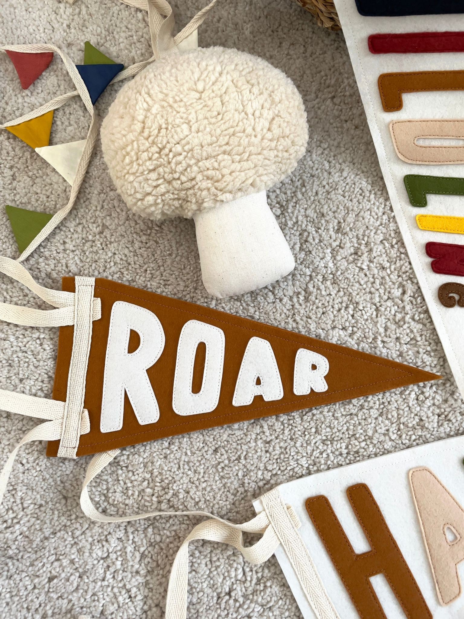 Wall Pennant Banner Happy Roar Wildling Sign Flags Unique | Etsy