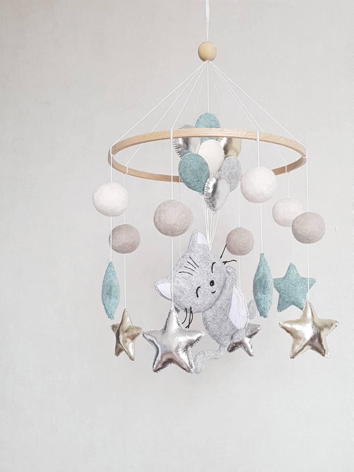 Kitten Baby Mobile Cat Neutral Nursery Newborn Gift - Etsy