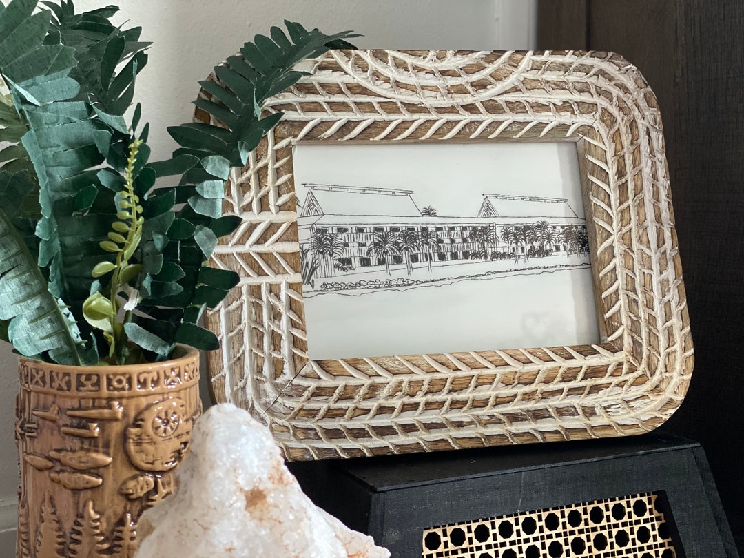 Polynesian Building Sketch Digital Print - Etsy