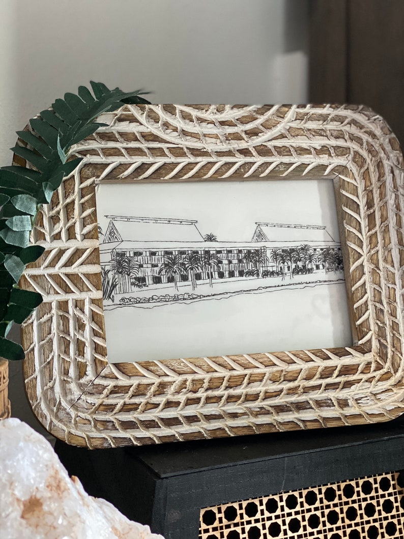 Polynesian Building Sketch Digital Print - Etsy