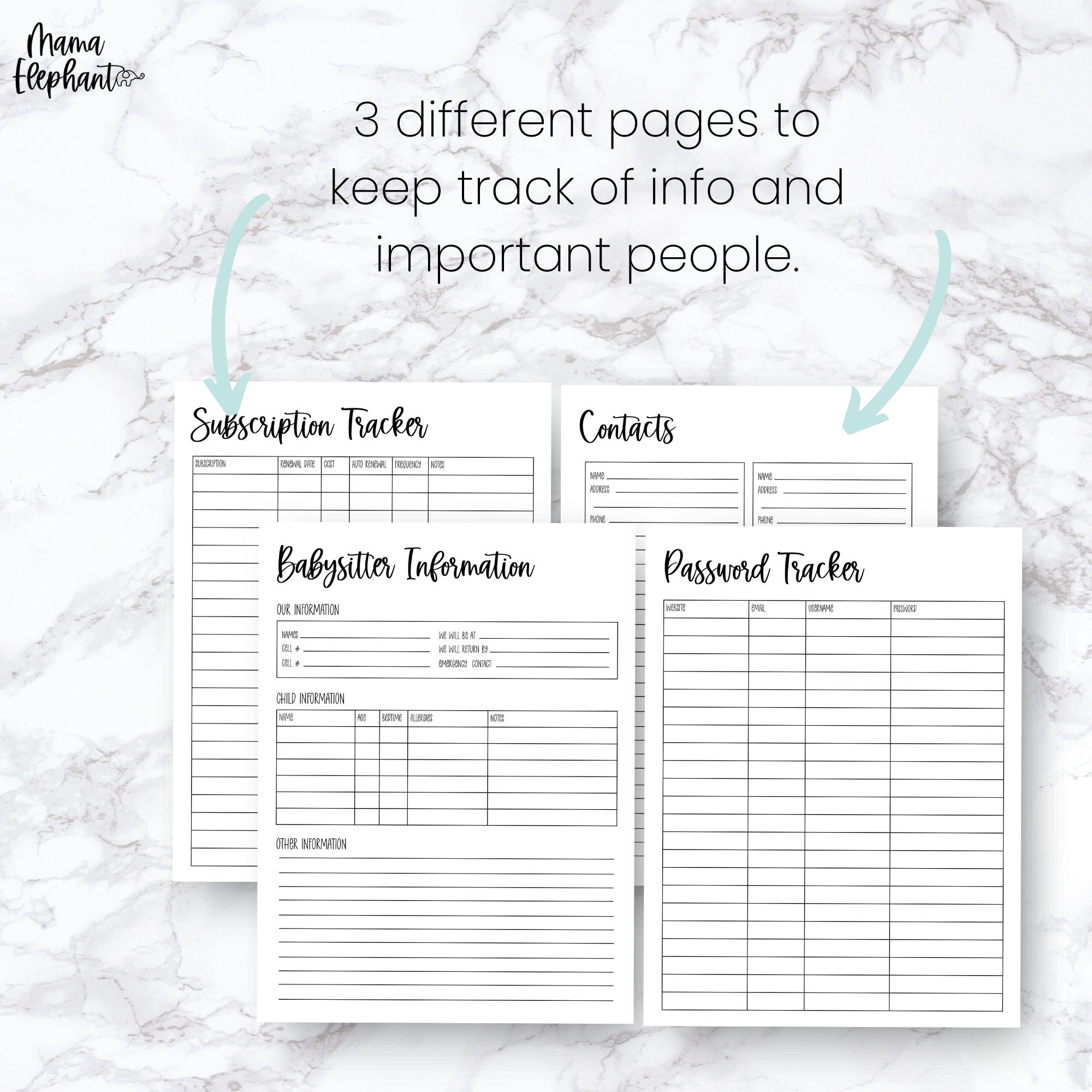 Home Planning Digital Planner Inserts Home Goodnotes Pages - Etsy