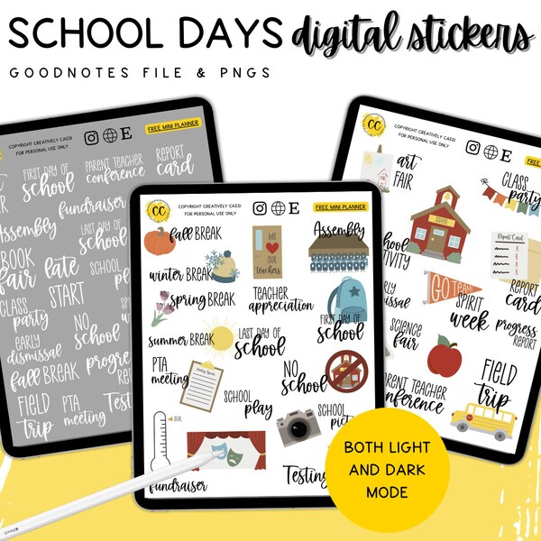 Student Planner Stickers - Etsy