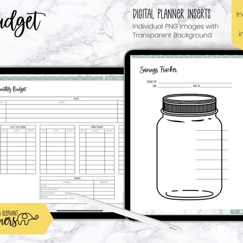 Finance Digital Planner Inserts Budget Goodnotes Inserts - Etsy