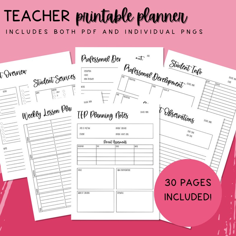 Teacher Planner' - Etsy