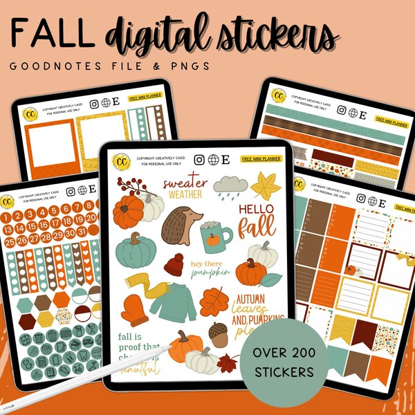 Fall Planner Stickers - Etsy