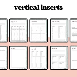 Goal Setting Digital Planner Inserts Goal Planning Goodnotes - Etsy