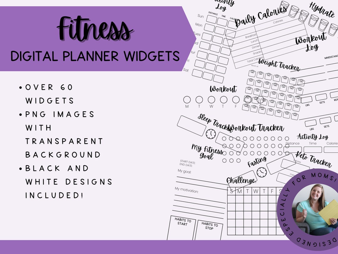 Fitness Digital Planner Widgets Health Planner Stickers - Etsy