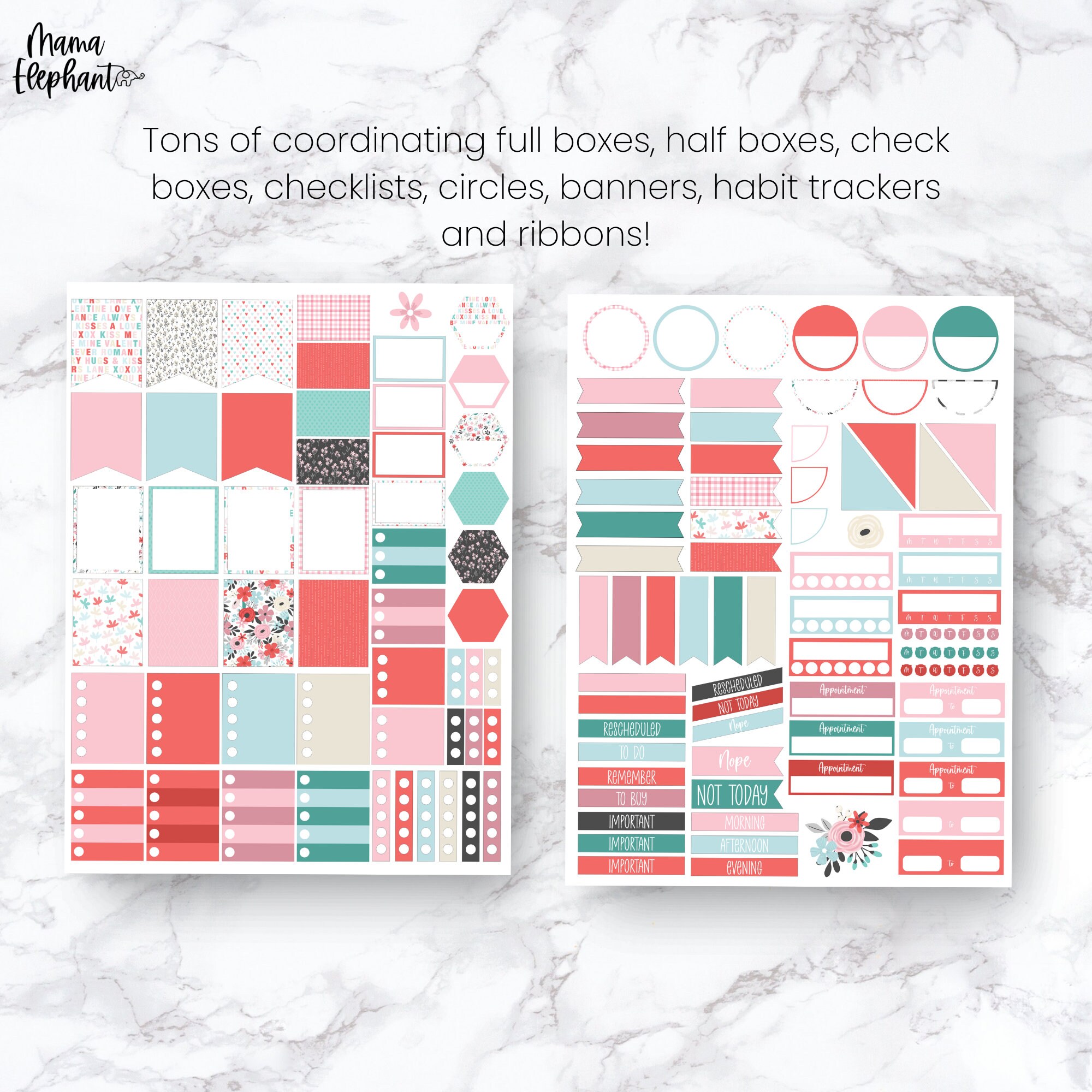 February Digital Planner Stickers Valentine's Day Sticker - Etsy