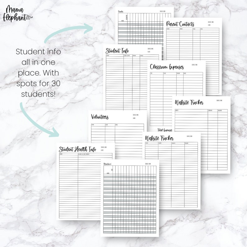 Teacher Digital Planner Inserts IEP Planning Pages Teacher | Etsy