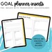 Goal Setting Digital Planner Inserts, Goal Planning Goodnotes Pages ...
