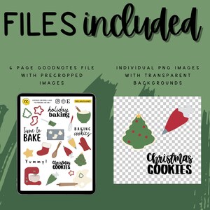 Christmas Cookies Digital Planner Stickers, Goodnotes Stickers for ...