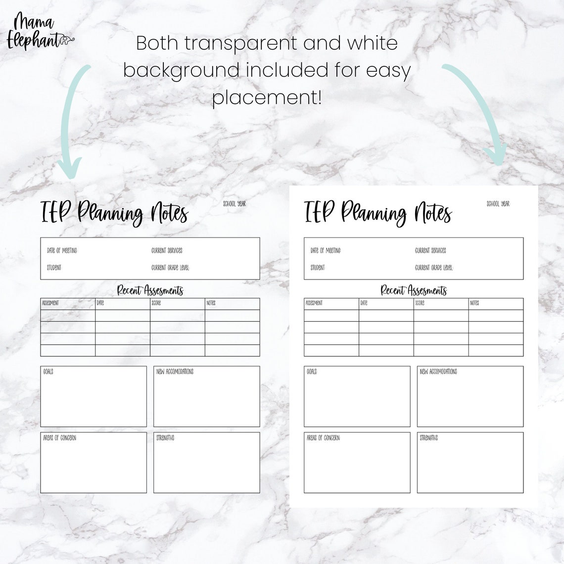 Teacher Digital Planner Inserts IEP Planning Pages Teacher | Etsy