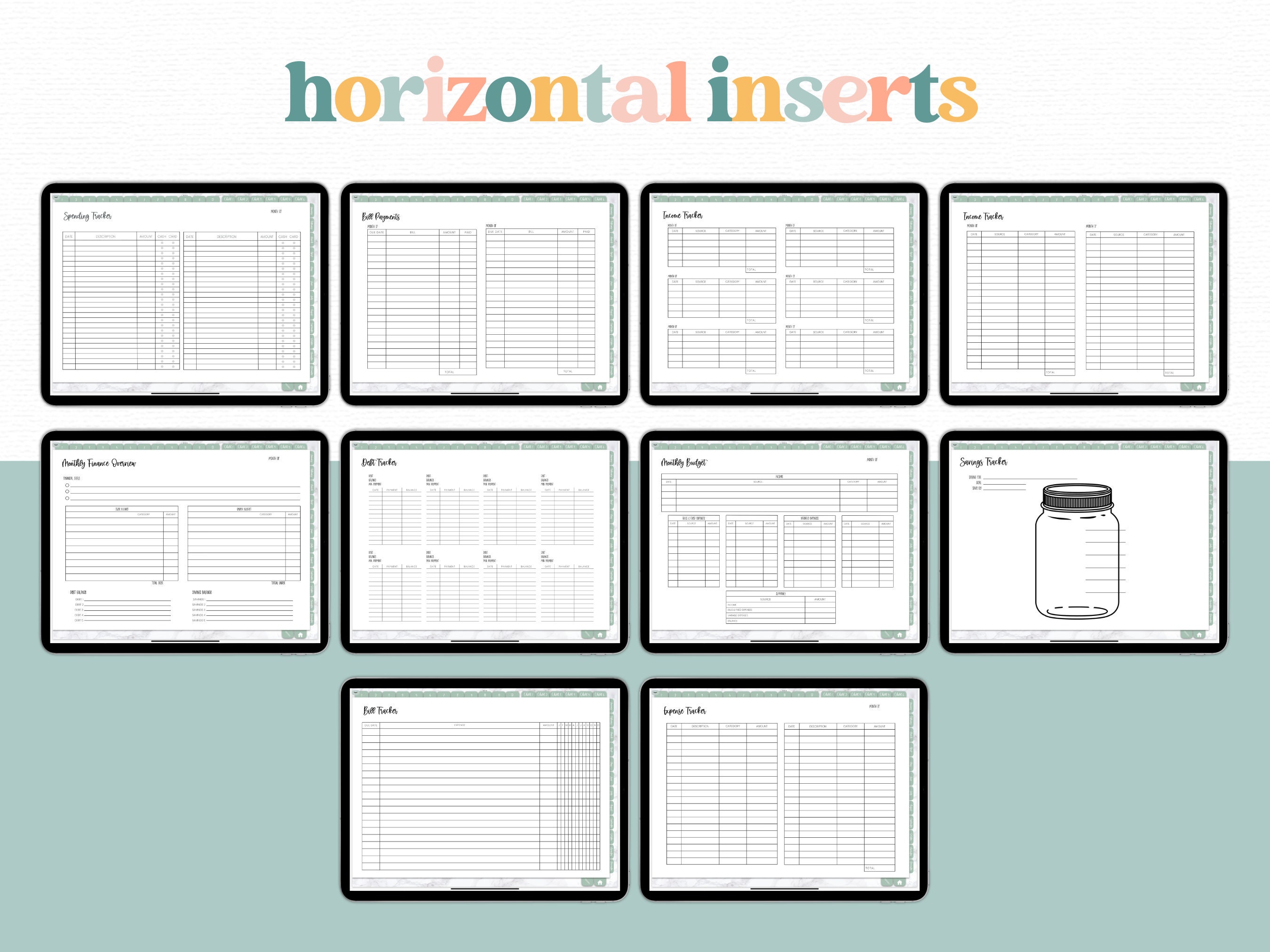 Finance Digital Planner Inserts Budget Goodnotes Inserts - Etsy