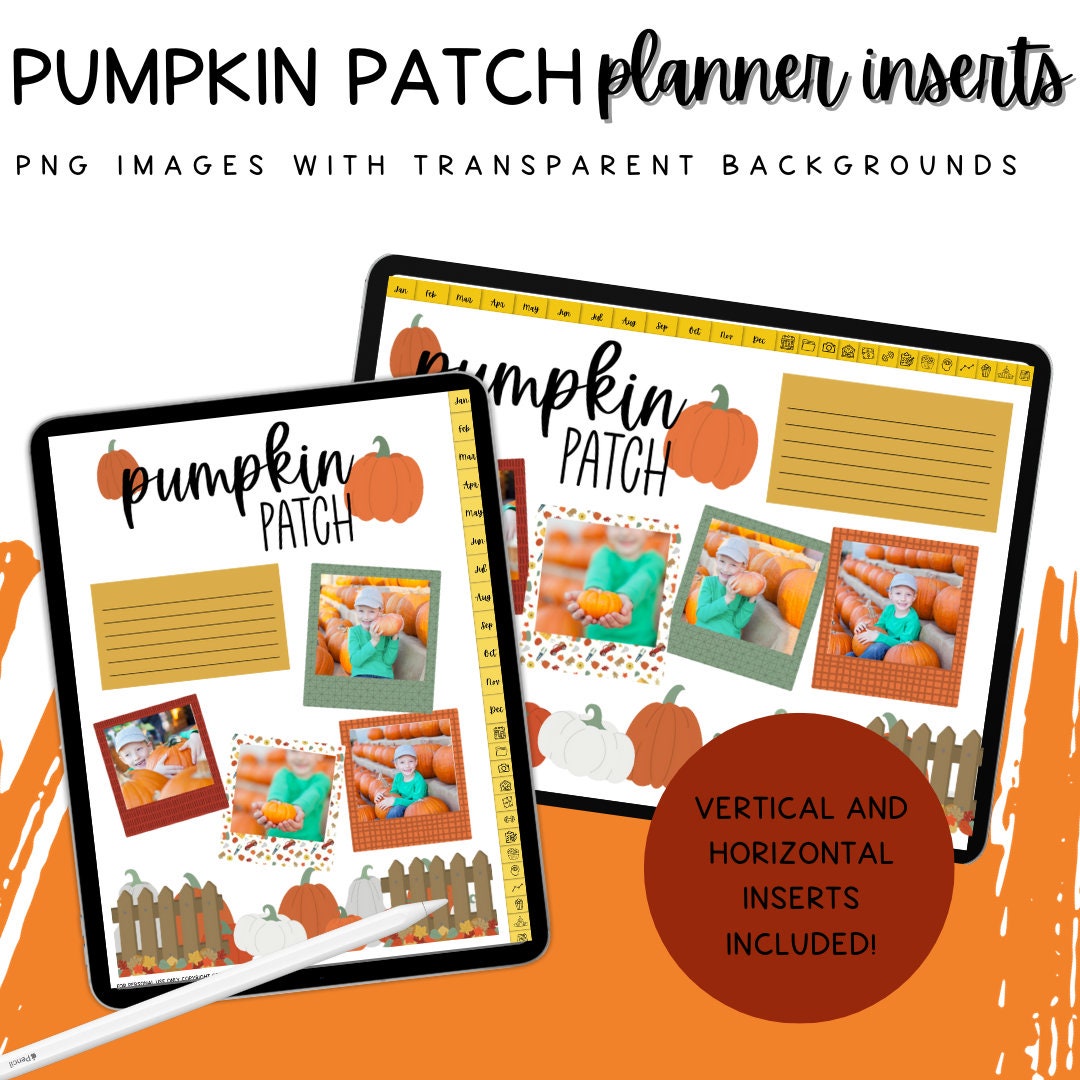 Pumpkin Patch Digital Planner Insert, Fall Memory Planning, Autumn ...