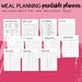 Meal Planning Digital Planner Inserts, Fridge Inventory, Pantry ...
