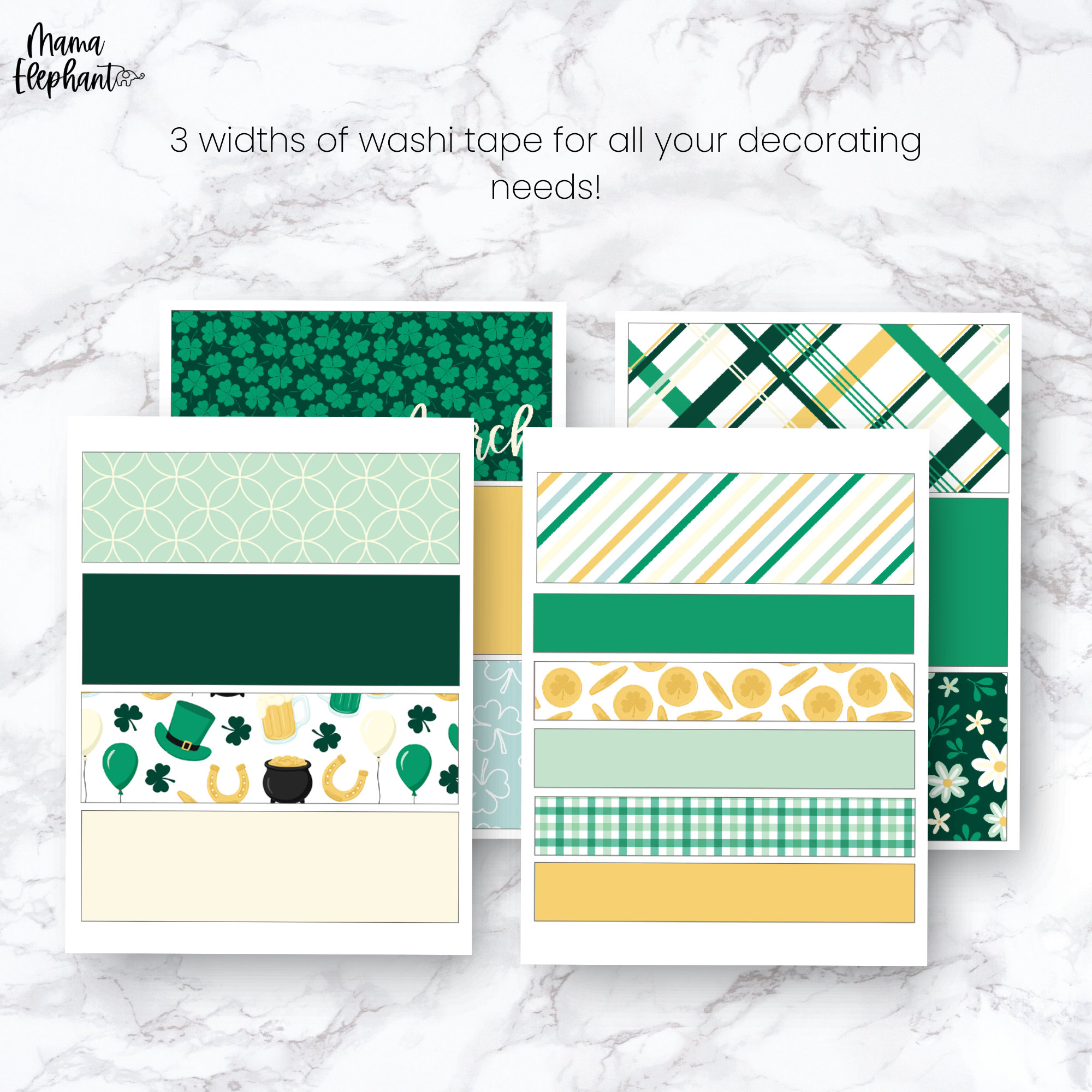 March Digital Planner Stickers St. Patrick's Day Sticker - Etsy