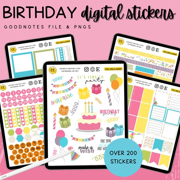 Bday Clipart - Etsy