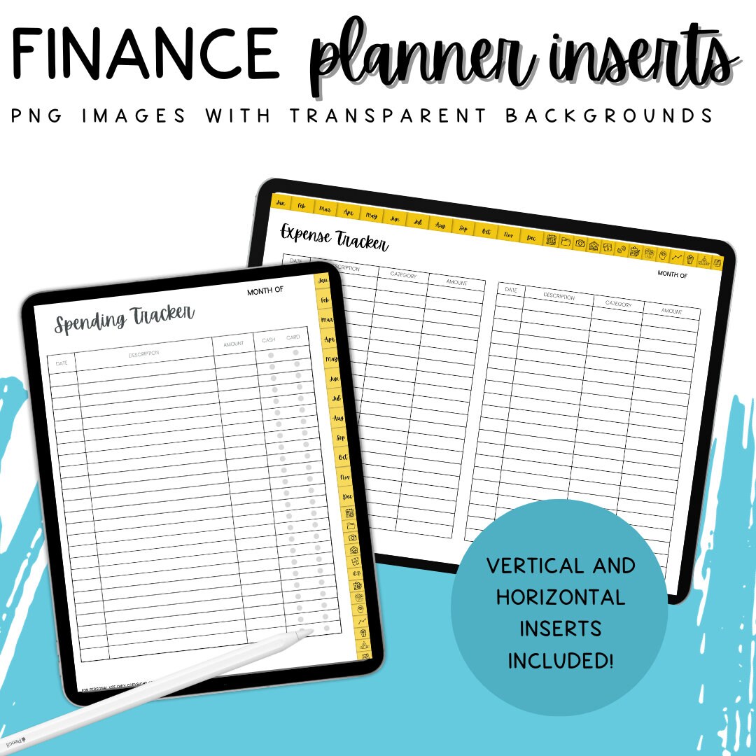 Finance Digital Planner Inserts, Budget Goodnotes Inserts, Monthly ...
